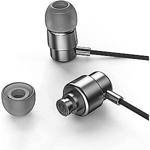 UliX Rider Wired Earbuds in-Ear Headphones, Earphones with Microphone, 5 Years Warranty, with Anti-Tangle, Reinforced Cable, 48 Ω Driver, Intense Bass, Ear Buds Phones for iPhone, iPad, Samsung