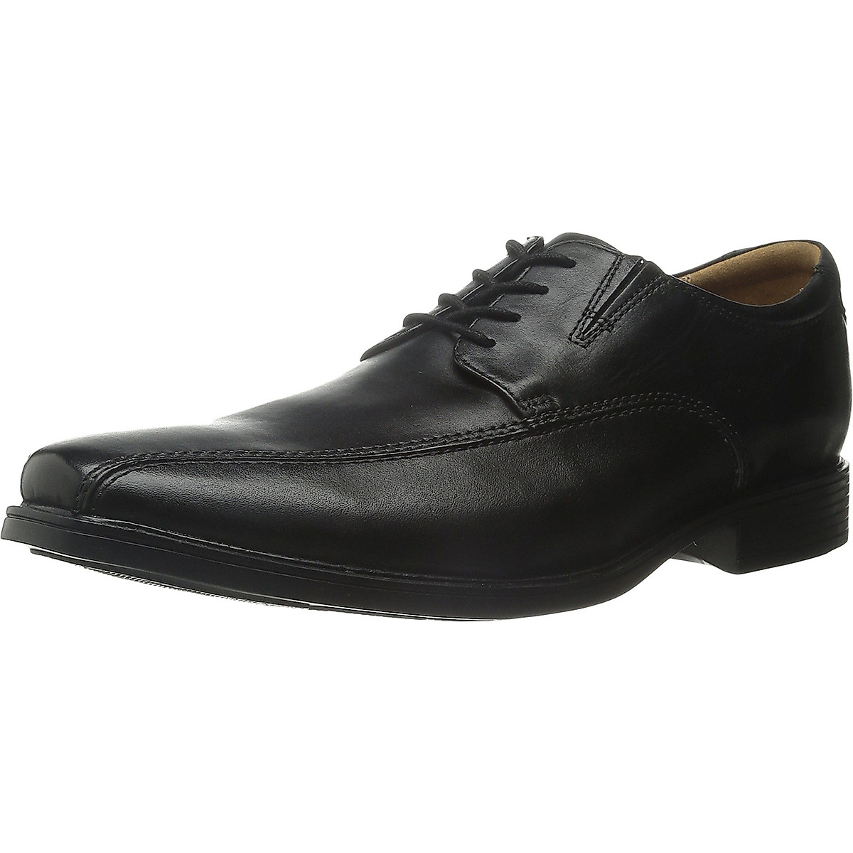 Clarks Men's Tilden Walk Black Leather 8 D - Medium