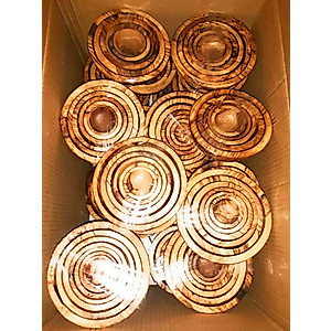 ORCHARD HARDWOODS Nesting Set of 6 Artisan Olive Wood Serving Bowls. Unique Handmade Decorative Serve-ware for Fruit, Salad, Snacks, Condiments, Any Food. Small Mini Bowl 2" to Large 5.5-6.5"