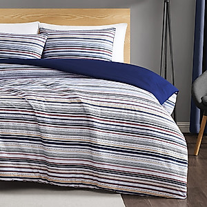 Truly Soft Teagan Stripe Stripe Full/Queen 3 Piece Duvet Cover Set