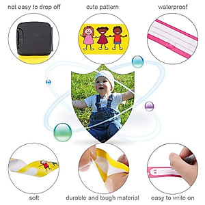8 Pieces Child Safety ID Wristband, Emergency Identification Bracelets Reusable Waterproof Handwritten Brands Safety Armband for Kids or Old Men (8)