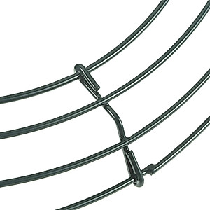 Poolan 3 Pack Dark Green Christmas Wire Wreath Frame 14 Inch Round DIY Craft Decoration Wire Wreath for Christmas Wedding Holidays Valentines Garden Home Party Decorations
