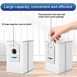 10 Pack Dust Bags Compatible with Ecovacs Deebot X2 Omni/ X2 Omni COMPLETE/ T30S Robot Vacuum, Vacuum Cleaner parts