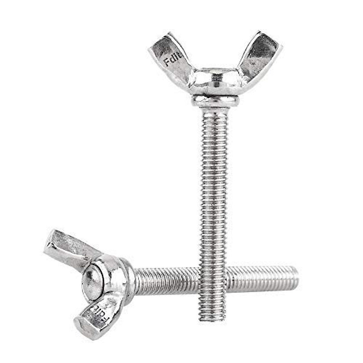 Fdit 8 Types 5PCS/Bag M5 304 Stainless Steel Wing Butterfly Screws Bolts Wingbolt Machine Fastener (M5 * 40mm)