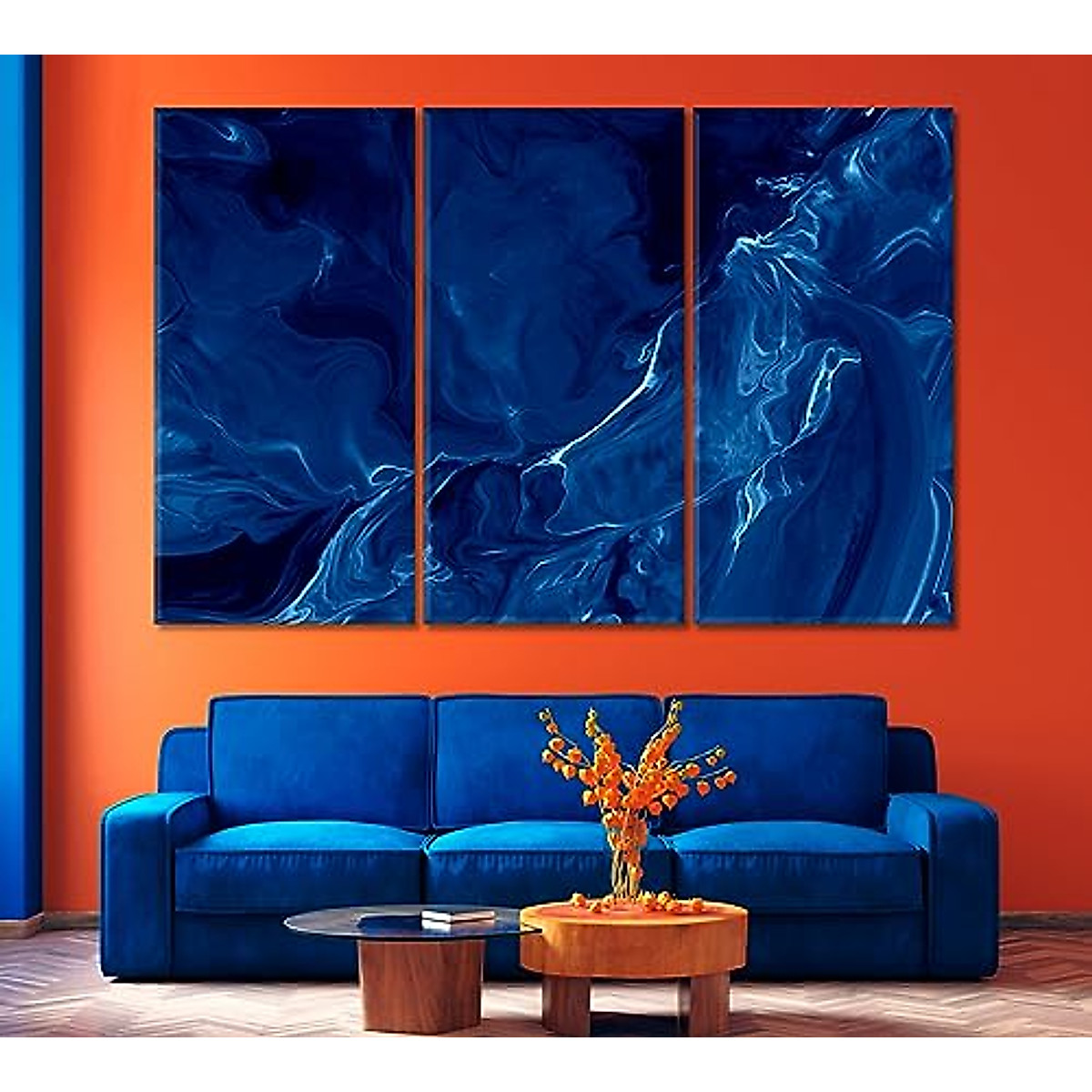 Abstract Ocean Canvas Print 1 Panel / 36x24 inches