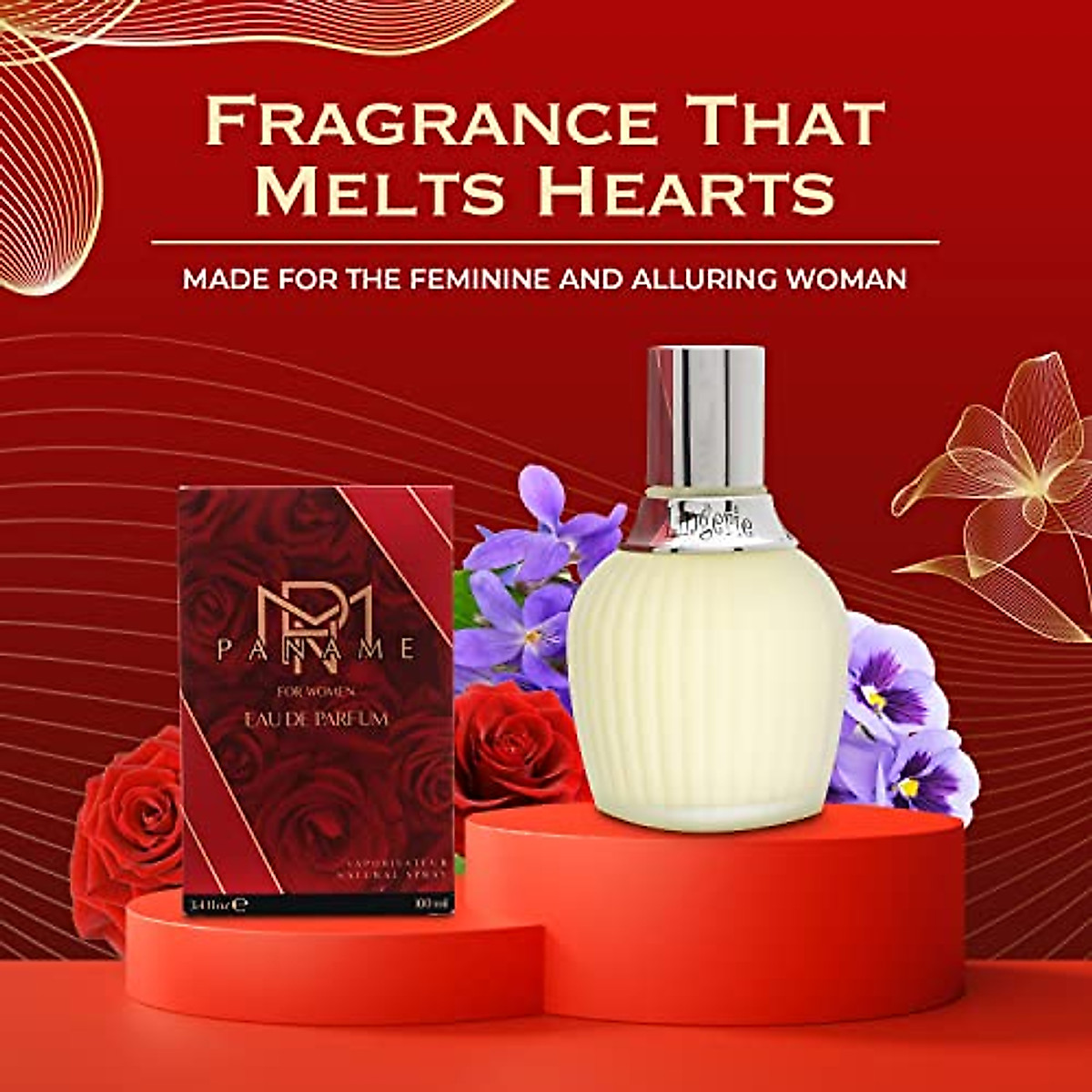 Sandora Fragrances Paname - Inspired by the Scent of the Ysl's Paris Womens Perfume, with Sexy, Subtle Fresh Notes of Rose Accord and Bergamot 3.4 Fl Oz (100 ML)