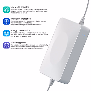 Mini UPS Battery Backup with 4 DC Output Interface, DC 12V/2A 9000mAh Home Router UPS, Rechargeable Battery Backup for LED Light Strip, CCTV Camera, Router, UPS Battery Backup & Surge Protaector