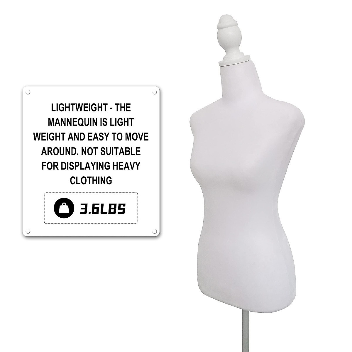 Clothes Mannequin Stand Mannequin Body Female for Clothing Dress Display Sewing Mannequin Stand with Tripod