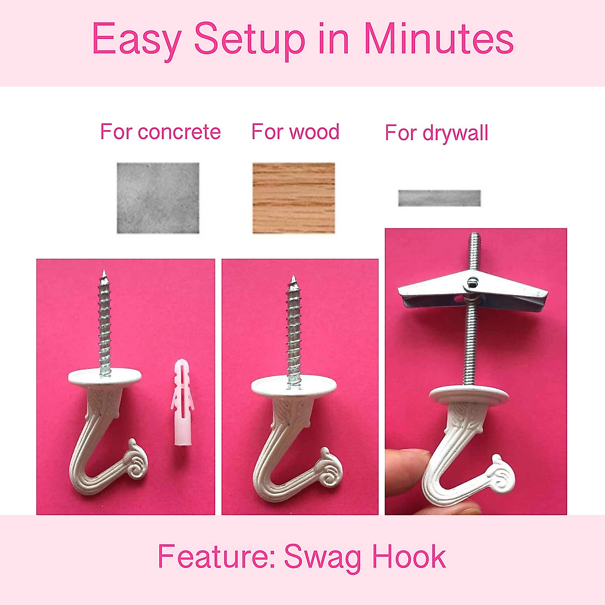 EVEN NATURALS - Princess Bed Canopy for Girls | Pink Room Decor with Lace Dome & Hearts, Easy Hanging System, Mosquito Net for Bed Crib to Twin Size Girls | Canopy Bed Curtains, Reading Nook for Kids