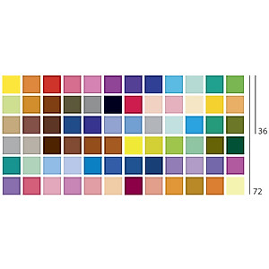 STAEDTLER double ended fiber-tip markers, for sketching, drawing, illustrations, and coloring, 72 vibrant colors, washable, 320TB72 LU