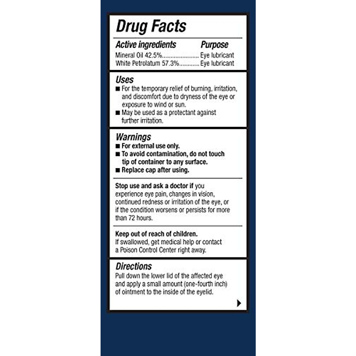 Refresh P.M. Lubricant Eye Ointment, Nighttime Relief, Preservative-Free, 0.12 Oz Sterile, Packaging May Vary