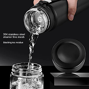 Insulated Stainless Steel Water Bottle-Vacuum Coffee Cup with,Large Capacity Double Walled Sport Travel Mug,Wide Mouth Leak Proof Flask Cup,BPA Free (32oz)