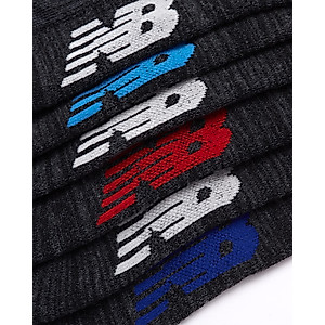 New Balance Men's Low Cut Socks - 12 Pack Performance Cushion No Show Athletic Socks for Men with Arch Support (Size: 6-12.5), Size 6-12.5, Black/Grey Assorted