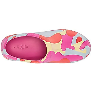 UGG Women's Tasman X CAMOPOP Rain Boot, Dragon Fruit, 8