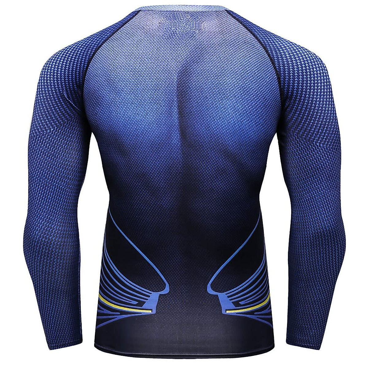 Red Plume Men's Film Super-Hero Series Compression Sports Shirt Skin Running Long Sleeve Tee