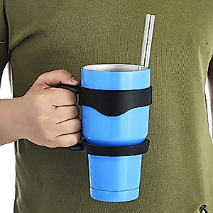 ALINK Reusable Clear Smoothie Straws, 10 in x 10 mm Jumbo Tritan Hard Plastic Drinking Straws, Individually Wrapped, Pack of 6 with Cleaning Brush and Carrying Case