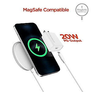 HyperGear 20W USB-C PD Wall Charger [ETL Certified] Compatible with iPhone 14/13/12/11/Pro/Pro Max, Galaxy S23/S22/S21 Note 20 5G & More [White] 15389