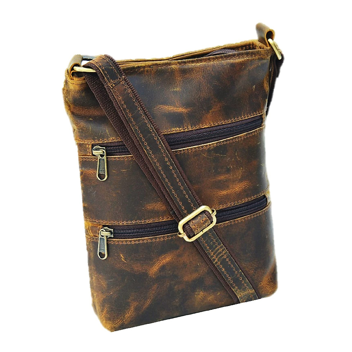 Jony Vintage Small Sling Bag for Women Leather Fashionable Crossbody Handbag Shoulder Travel Vintage Handmade Purse