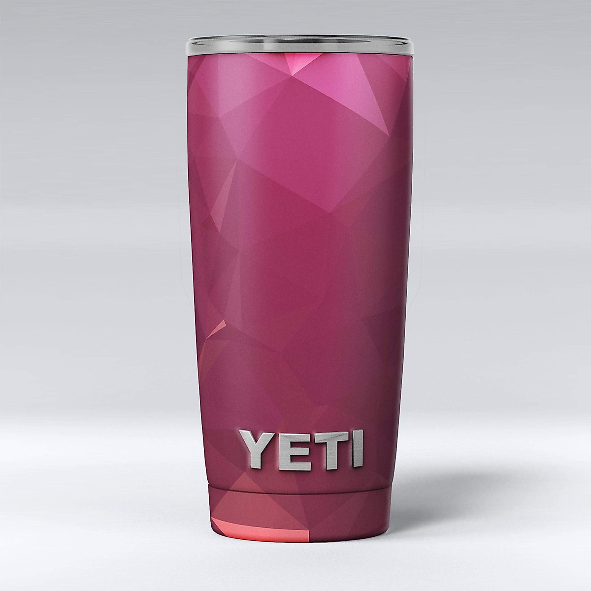 Design Skinz Pink Geometric V16 - Skin Decal Vinyl Wrap Kit Compatible with The Yeti Rambler Cooler Tumbler Cups