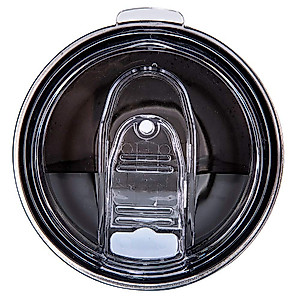 Spill Splash Proof Lid For Yeti,RTIC & Ozark Trail Tumbler (30oz Lid + Black Holder Pouch)