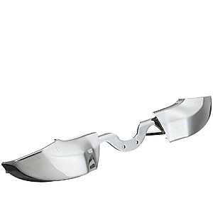 2X Plastic Bumper Buttons Lb Rb Module Replacement Part for Microsoft Xbox One Elite Controller (Silver)