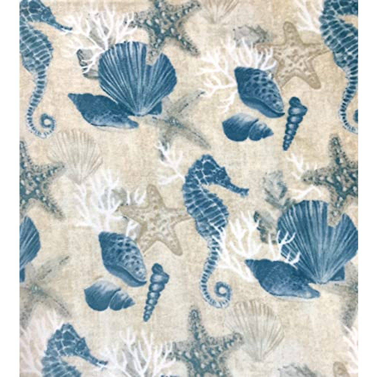 Decorative Ocean Life Coastal Throw Blanket: Soft Plush Velvet Fleece Calming Hues of Blues Beige Tan, Accent for Sofa Couch Chair Bed or Dorm (Ocean Life)