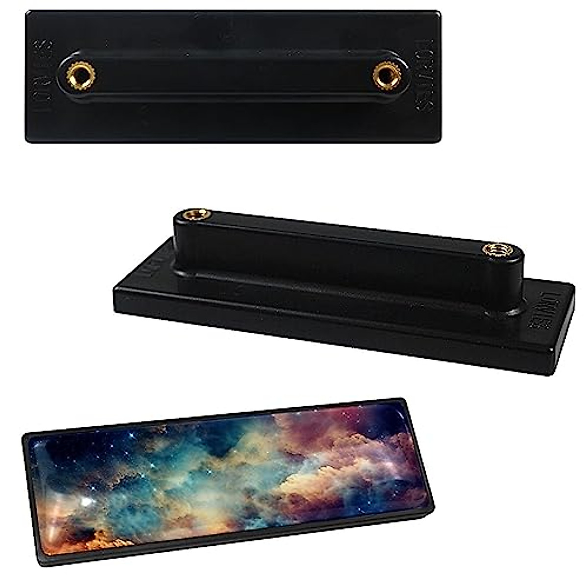 4 Pack 3.6In Double Holes Handles Pulls, Galaxy Planet Print Decorative Kitchen Cabinet Dresser Drawer Closet Cupboard Door Handles Pulls for Home Bedroom Bathroom