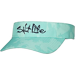 Salt Life Mens Camox Visor Hat, Aruba Blue, One Size US