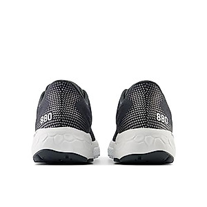 New Balance Women's W880K13 Running Shoe, Blacktop/Black/Silver Metallic, 10.5 Wide