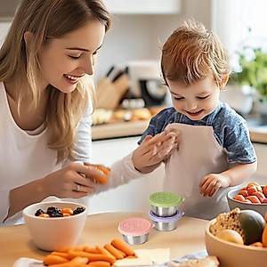 QWEIDHI 6x1.6 Oz Salad Dressing Containers With Lids, Stainless Steel Small Condiment Containers with Leakproof Silicone Lids, Reusable Sauce Containers for Lunch Boxes