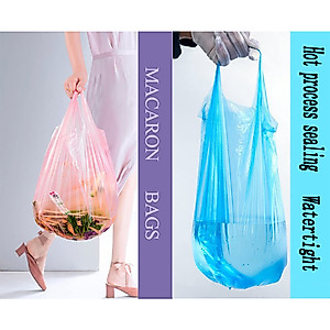 4 Gallon Trash Bag,Thicken Value Small Colorful Trash Bags with Handle,200 Counts Small Garbage Bags Wastebasket Trash Can for Bathroom Bedroom Office Kitchen