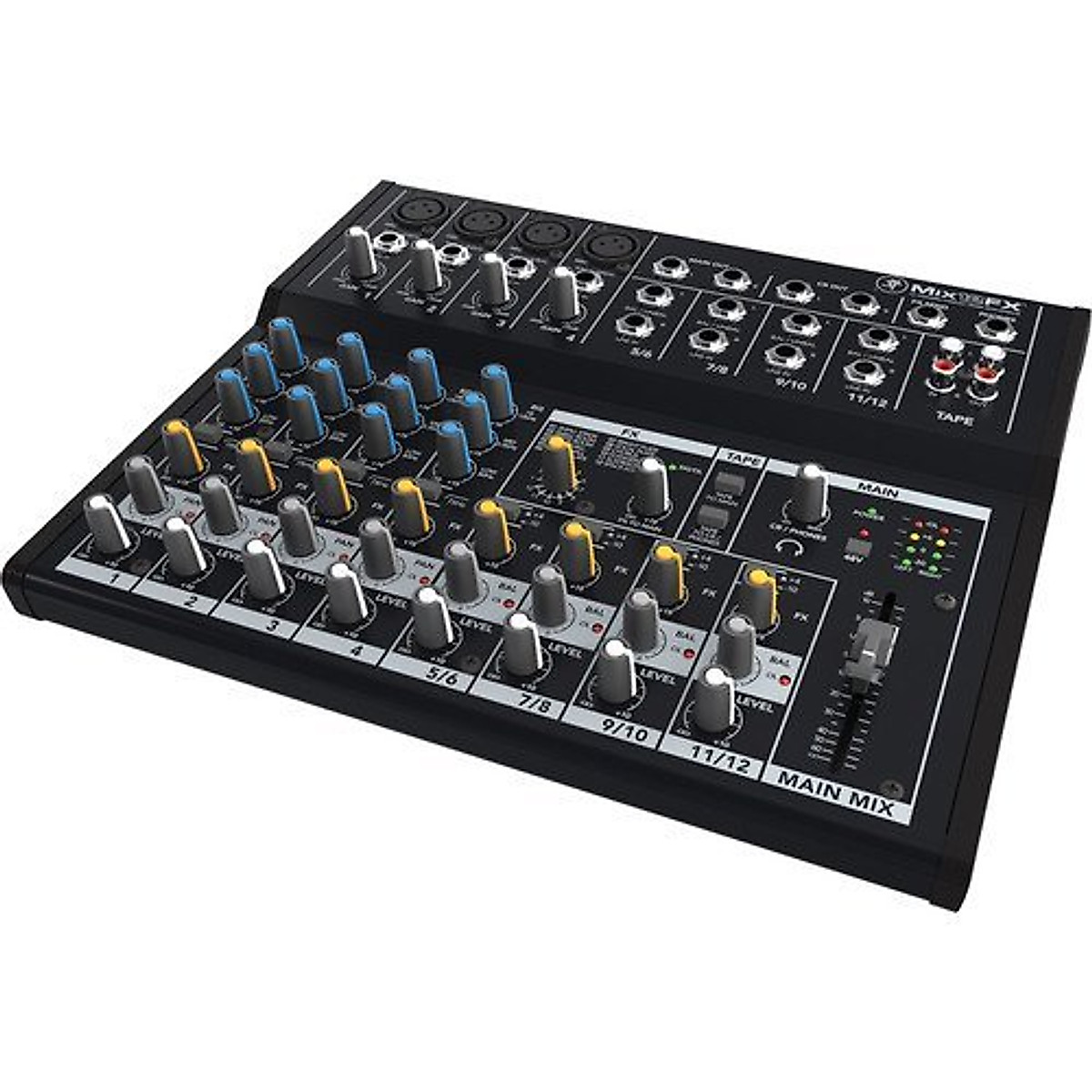 Mackie Mix12FX 12-Channel Compact Mixer with G-MIXERBAG-1212 Padded Nylon Mixer Bag & PB-S3410 3.5 mm Stereo Breakout Cable, 10 feet Bundle