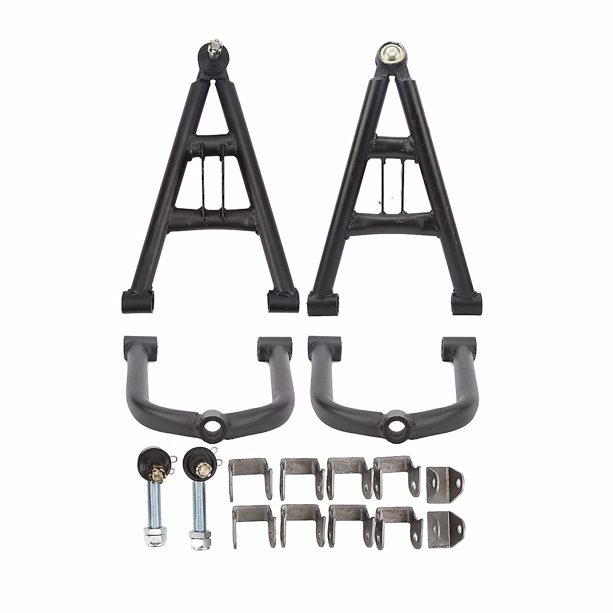 Upper Lower Swing,Yctze 350mm Front Suspension Shock Swing Arm Kit Replacement For 150cc 200cc 4 Wheels Quad Bike Kart