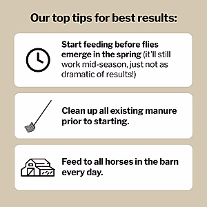 Formula 707 MultiFly Feed-Thru Fly Control Pellets for Horses - Palatable & Safe Fly Population Reduction (5 lb Bag - 91 Servings)