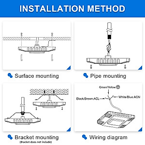 150W LED Gas Station Canopy Light, 21000LM 5700K Super Bright LED Garage Canopy Light (600W HID/HPS Equivalent) Outdoor Carport Ceiling Lighting, IP65 Waterproof 100-277V DLC & UL Listed (1-Pack)