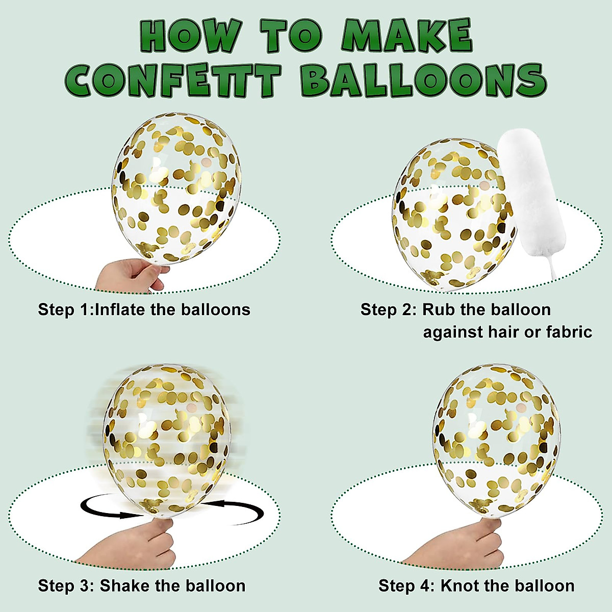 Green and Gold Balloon 75PCS,Green Gold Balloons Party Decorations of 12in and 5in Green Gold Latex Balloons for Birthday Decorations,St.Patrick's Day,Baby Shower,Graduation,Jungle Party Decora