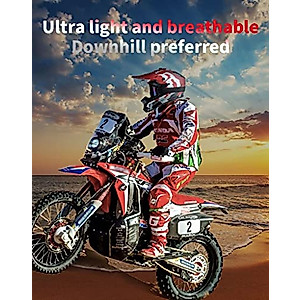 Four Wheeler Motocross Off-Road Helmet, Youth ATV Dirt Bike Motorcycle Helmet, Kids BMX Mountain Bike Personalization Full Face Helmet with Gloves Goggles, DOT Certified Four Seasons -I-XL