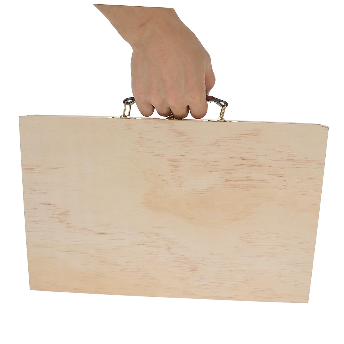 1pc Box Painting Box Drawing Art Accessory Watercolor Oil Pen Case Lightweight Colored Pen Case Wooden Drawing Case Wooden Pigment Empty Container Drawing Pencils Storage Case