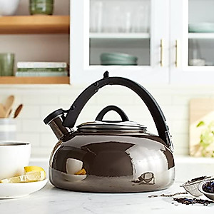 Cuisinart CTK-EOS2GG Peak 2-Quart Teakettle, Make 2-Quarts of Boiling Water in this Classic Tea Kettle, Whistle Sound to Signal Water is Ready, Gray
