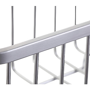 SunnyPoint NeverRust Deluxe Kitchen Sink Suction Holder for Sponges, Scrubbers, Soap, Kitchen, Bathroom, 304 Stainless Steel (Brushed Texture, 7.4 x 3.3 x 2.75 Inch)(Sponge & Brush NOT Included)