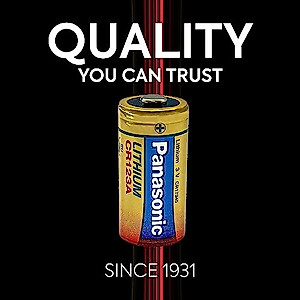 Panasonic Energy Corporation CR-123PA/12B CR123A Lithium Batteries, Pack of 12