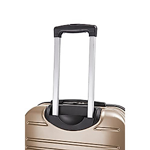 Rockland Irvine Hardside Spinner Wheel Luggage, Champagne, 19", 23", 27"