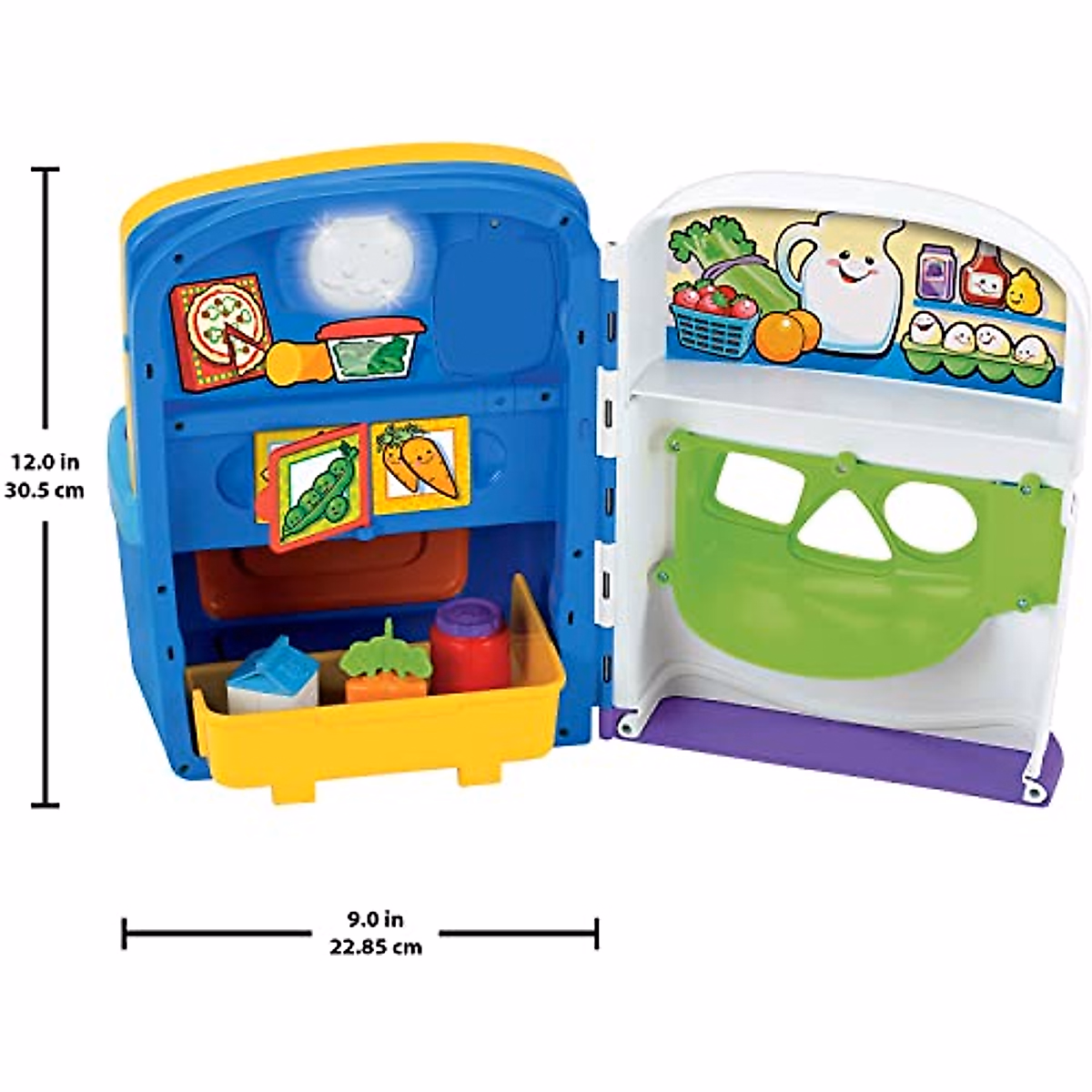 Fisher-Price Laugh & Learn Toddler Playset, Learning Kitchen with Music Lights & Bilingual Content for Baby to Toddler Pretend Play