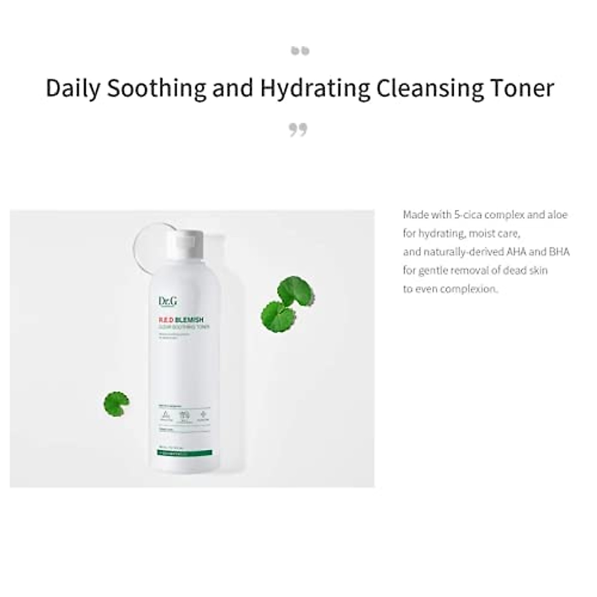 Dr.G R.E.D Blemish Clear Soothing Toner 200mL(6.76 fl.oz.) - Moisturizing Calming Toner That Soothes and Cares Sensitive Skin -