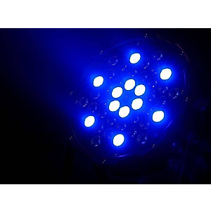 Eliminator 42x1W LED Fixture with 25-Degree Beam Angle (LP 42 RGBW) Black