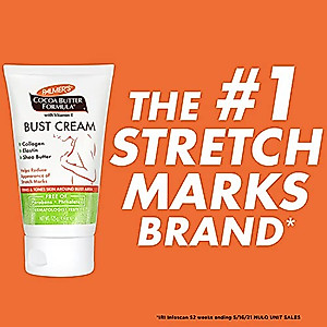 Palmer's Cocoa Butter Formula Bust Cream for Pregnancy Skin Care with Vitamin E, 4.4 oz. (Pack of 3)