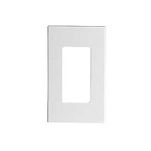 Leviton 80301-SW 20 Pack 1-Gang Decora Plus Wallplate Screwless Snap-On Mount, White