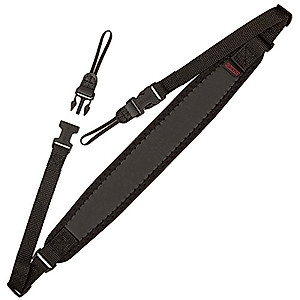 OP/TECH USA Super Classic Strap - UNI Loop - Padded Neoprene Neck Strap with Control-Stretch System and Quick Disconnects (Black)