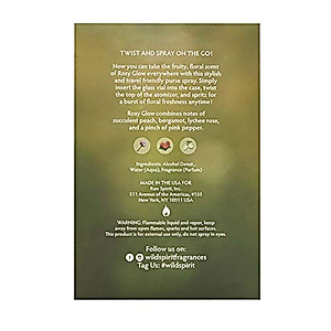 Wild Spirit Rosy Glow Eau De Parfum Atomizer | Juicy, Floral Cruelty-Free Perfume for Women, 9.7mL