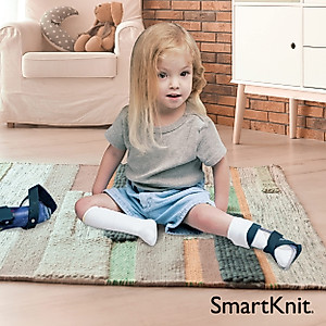 SmartKnit AFO Baby Socks - Infant Seamless AFO Interface and Sensitivity Socks (White, X-Small)